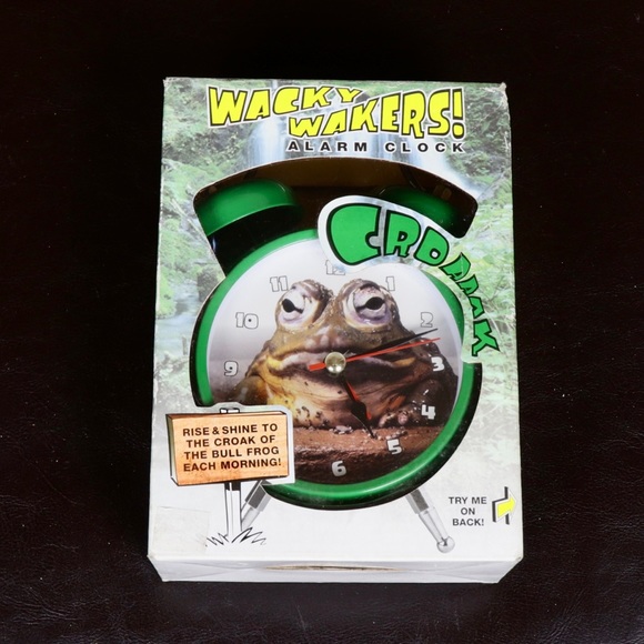 Wall Decor | New Wacky Wakers Bull Frog Alarm Clock Croaks New Old ...